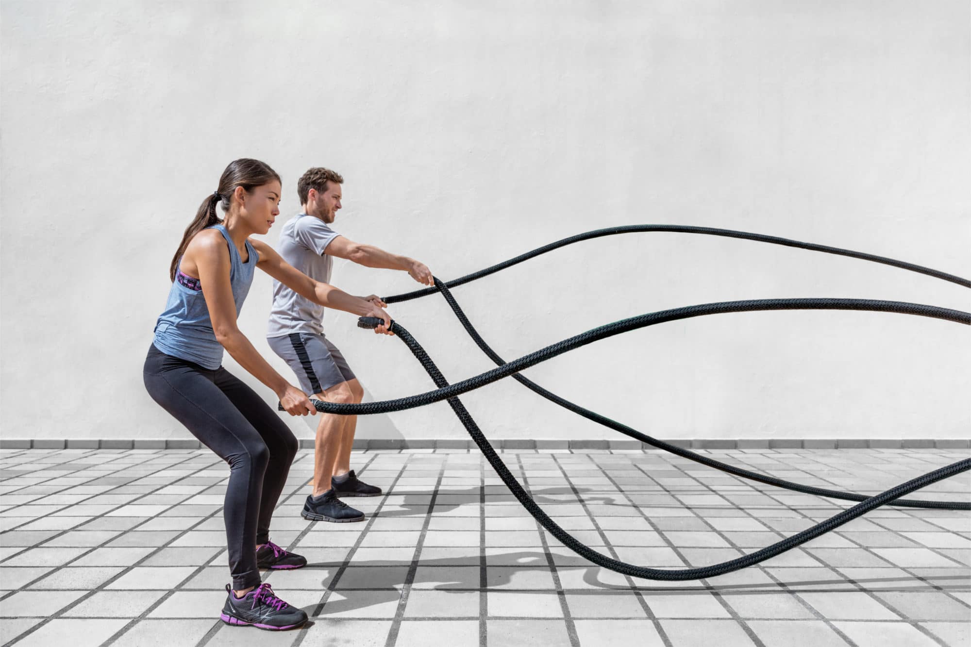 Battling Ropes Man Woman - Beyond Strength